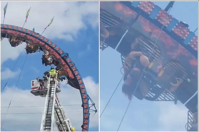 Rolerkoster u zabavnom parku se zaglavio pa su posetioci tri sata ...